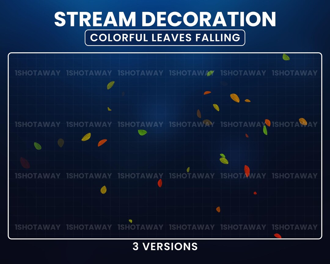 Animated Leaves Stream Decoration, Colorful Leaves Falling Twitch ...