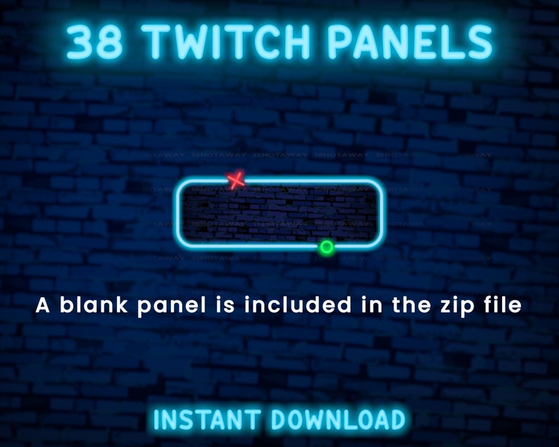 Neon Twitch Panels, Simple Panels Twitch, Twitch About Panels ...