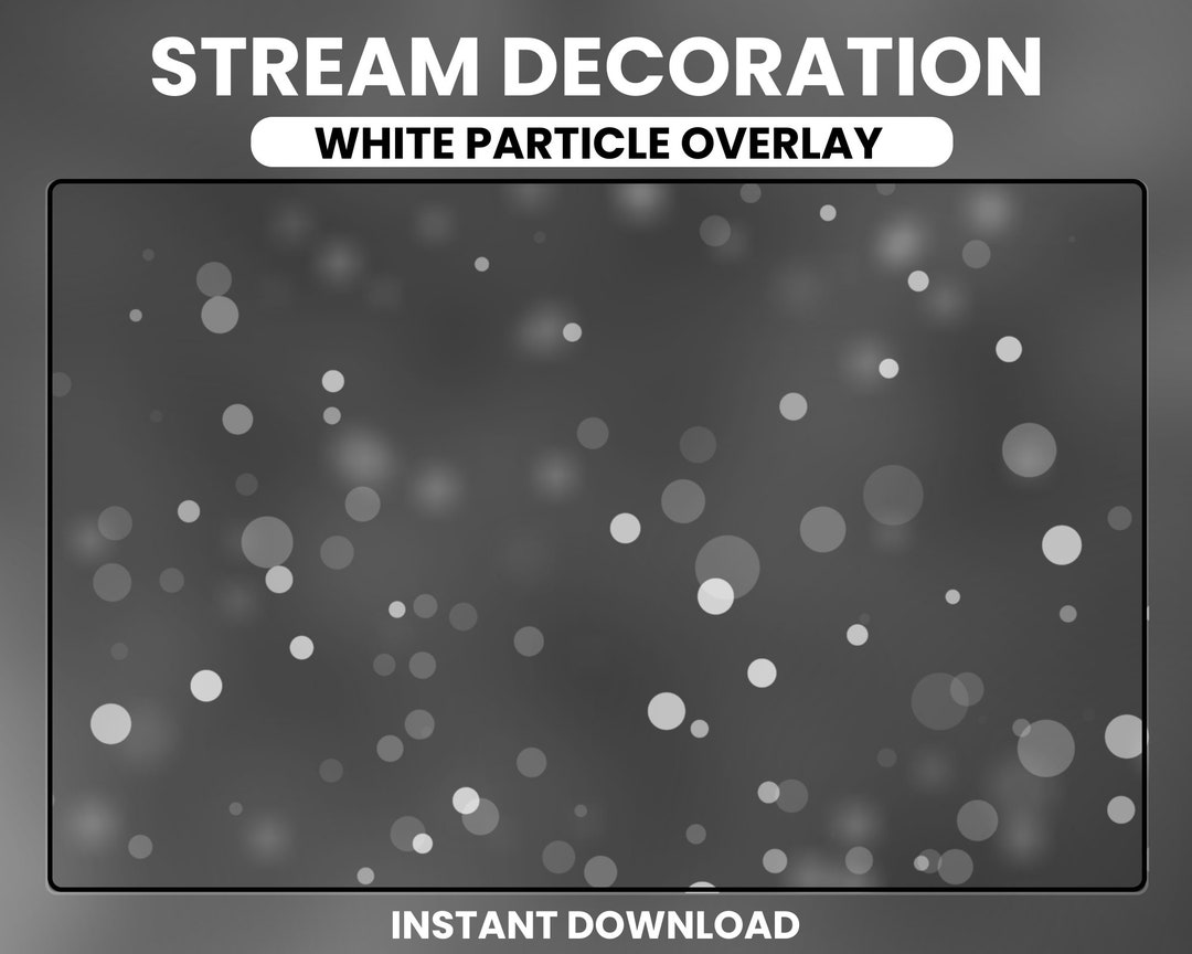 Animated Stream Decoration Bokeh Light, White Particle Twitch Overlay, Bokeh Light Effect ...