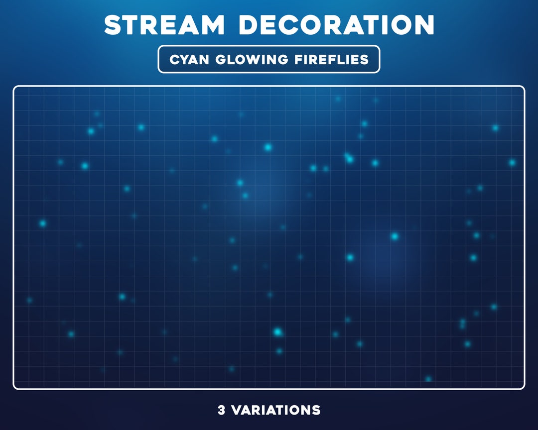 Animated Stream Decoration Glowing Fireflies, Floating Particles, Twitch Fairies Overlay, Fairy ...