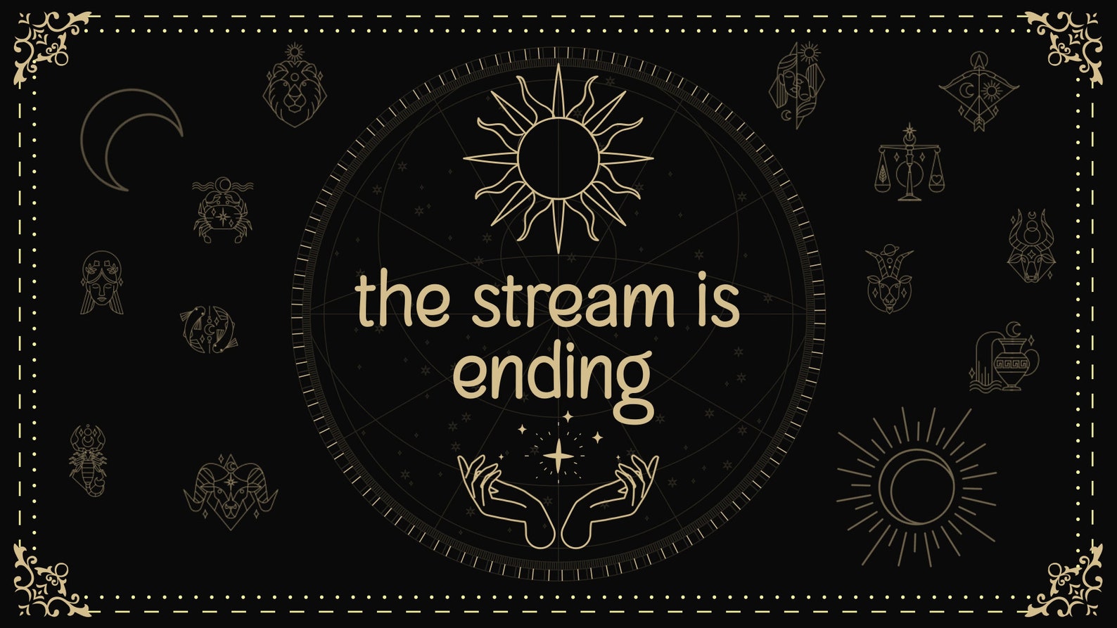 Twitch Animated Overlay Astrology Theme, Moon Stream Overlays ...