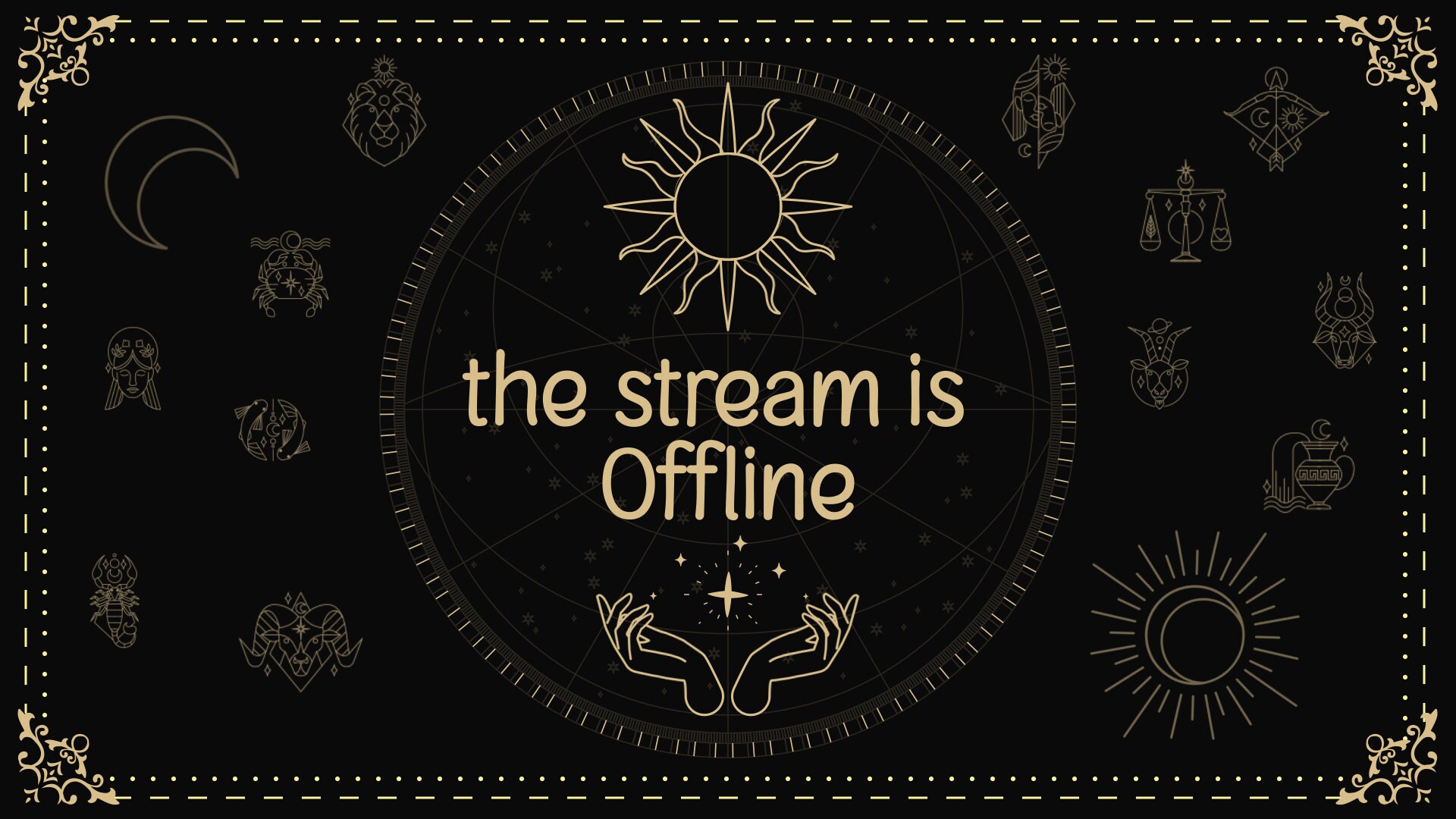 Twitch Animated Overlay Astrology Theme Moon Stream Overlays - Etsy