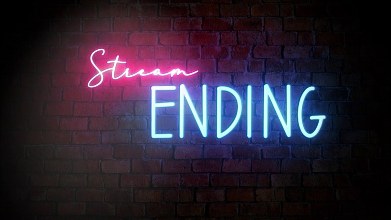 Twitch Neon Animated Overlay Blue and Pink Neon Stream - Etsy