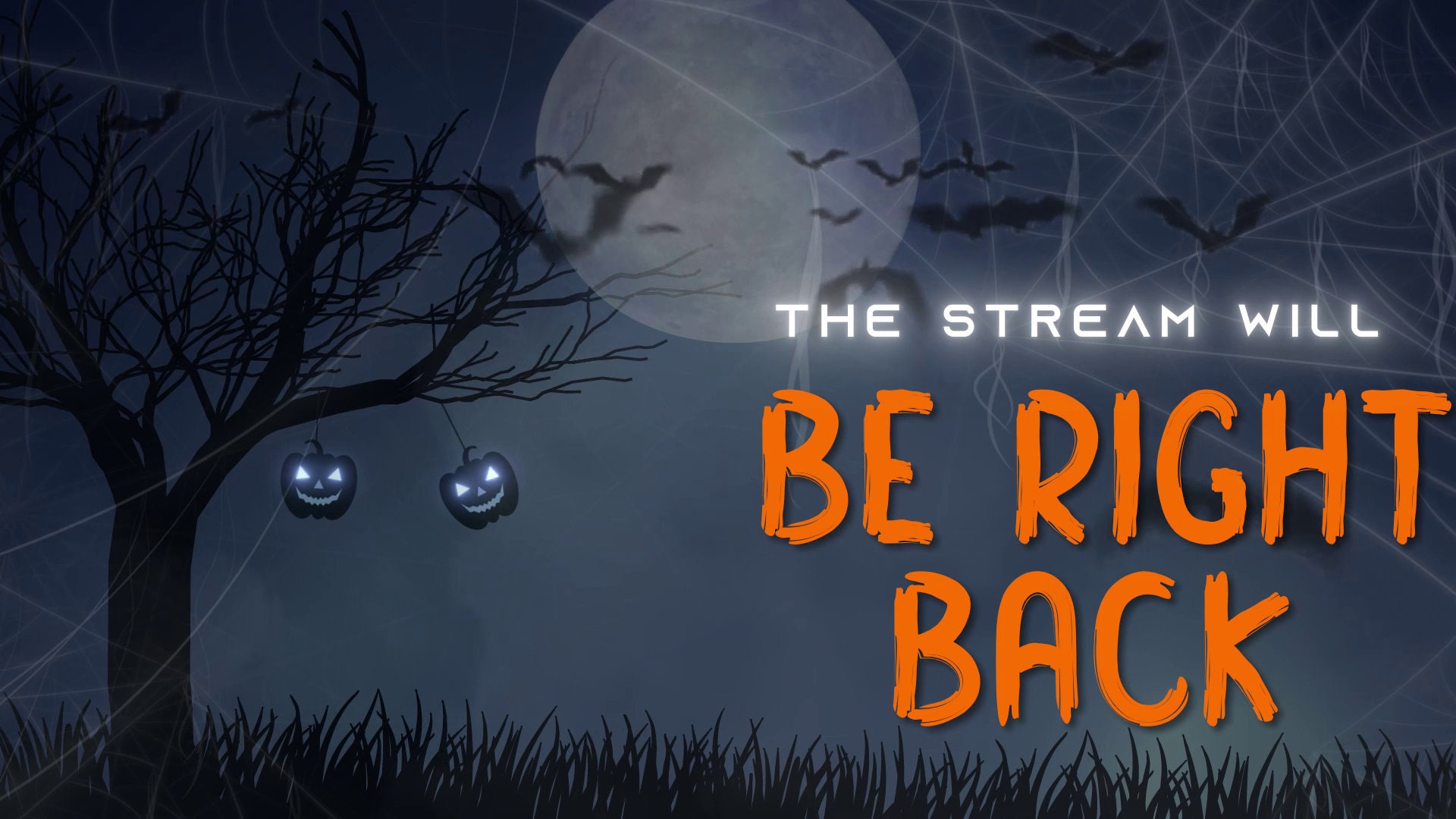 Twitch Halloween Animated Overlay, Black Spooky Stream Overlay ...