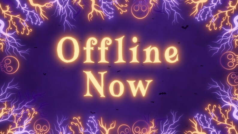 Twitch Halloween Animated Overlay, Purple Spooky Stream Overlay ...