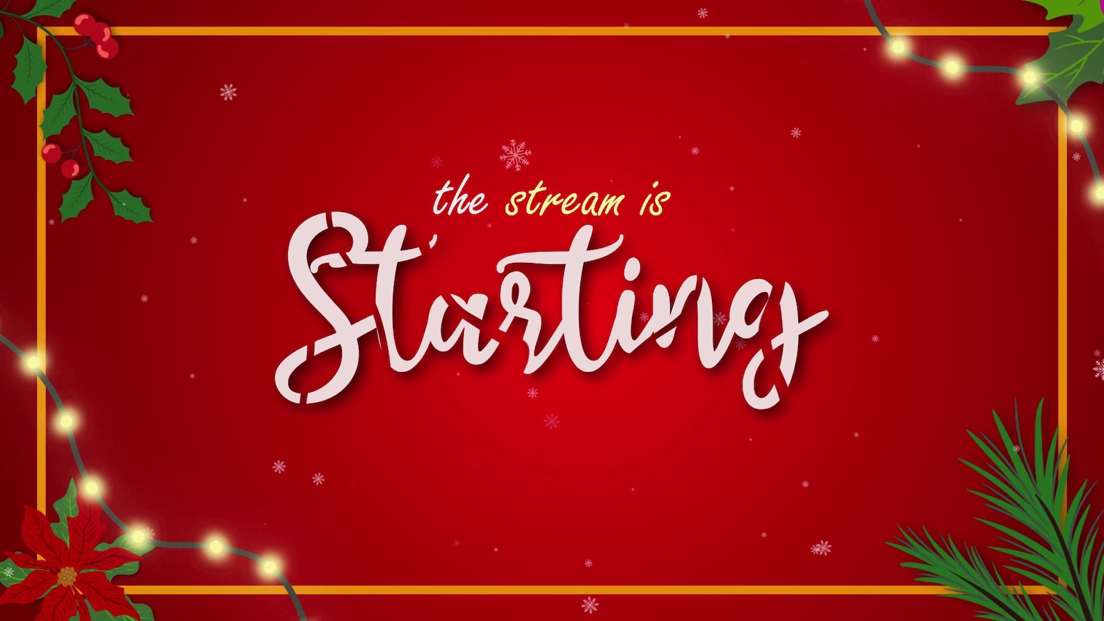 Christmas Stream Overlays, Animated Snowflakes Twitch Pack, Christmas ...