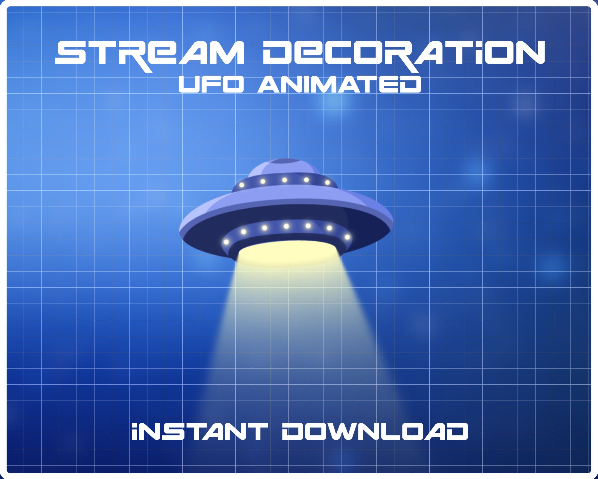Stream Decoration Animated UFO, UFO Animated Stream Alert, UFO Twitch ...