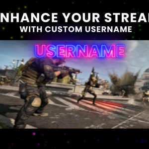 Custom Animated Twitch Name Overlay | Streamlabs, Twitch, OBS, TIK TOK ...