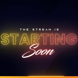 Stream Overlays Animated Neon Yellow Orange Twitch Pack, Clean ...