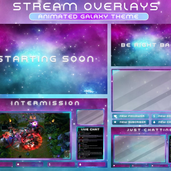 Space Theme Overlay - Etsy