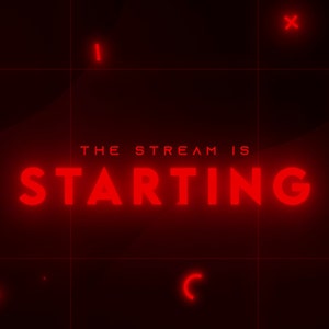 Red Animated Twitch Overlays, Clean Aesthetic Dark Theme Stream Overlay ...