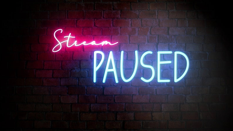 Twitch Neon Animated Overlay Blue and Pink Neon Stream - Etsy