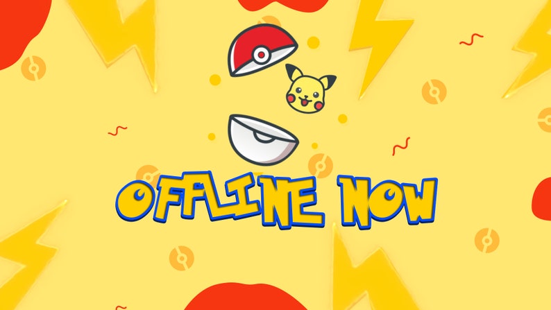 Stream Animated Overlays Pikachu Pokemon Pikachu Twitch - Etsy