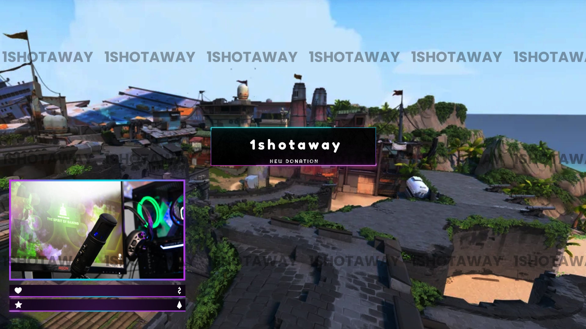 Animated Twitch Alerts Pack Pink Blue Neon Alerts Instant Download ...