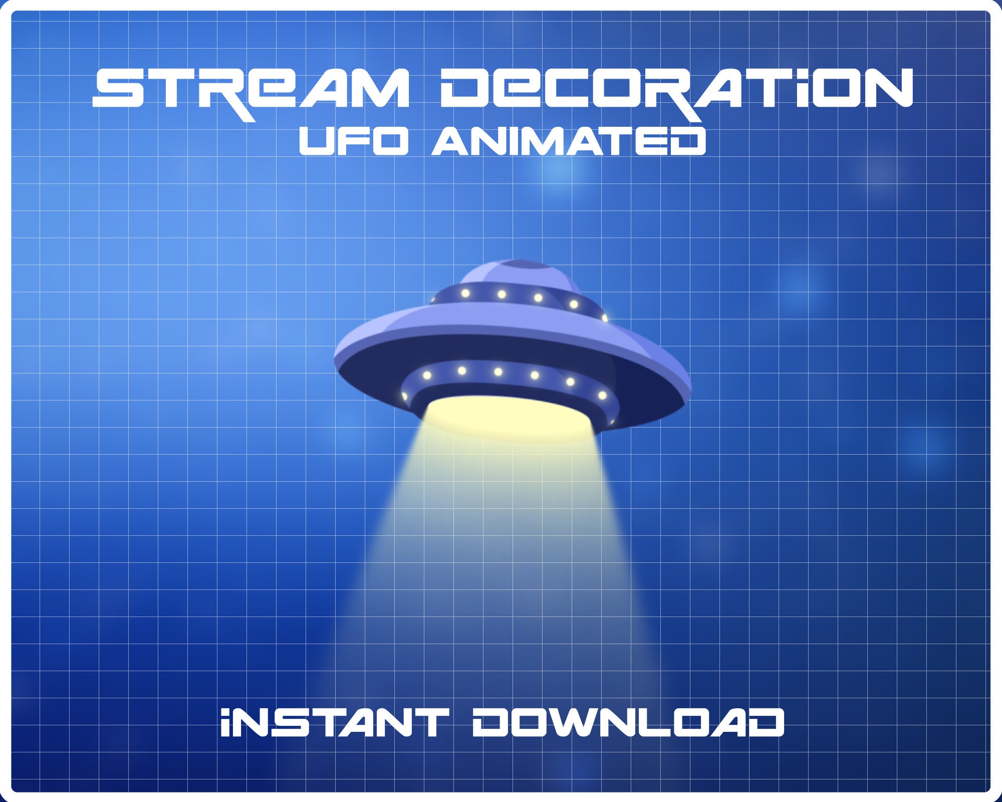 Stream Decoration Animated UFO, UFO Animated Stream Alert, UFO Twitch ...