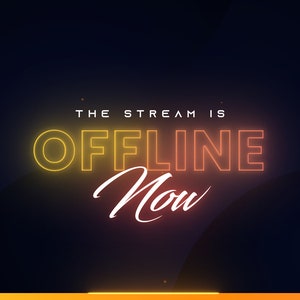 Stream Overlays Animated Neon Yellow Orange Twitch Pack, Clean ...