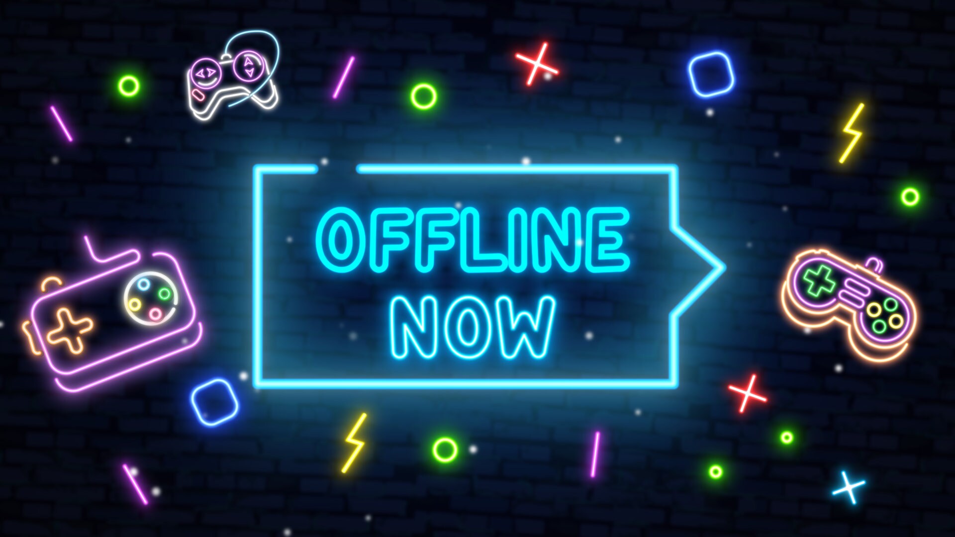 Gaming Neon Animated Overlays, Twitch Animated Overlay Gaming Neon ...