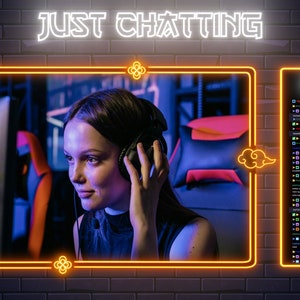 Japan Neon Overlay Twitch, Animated Neon Twitch Overlay, Minimal Twitch ...