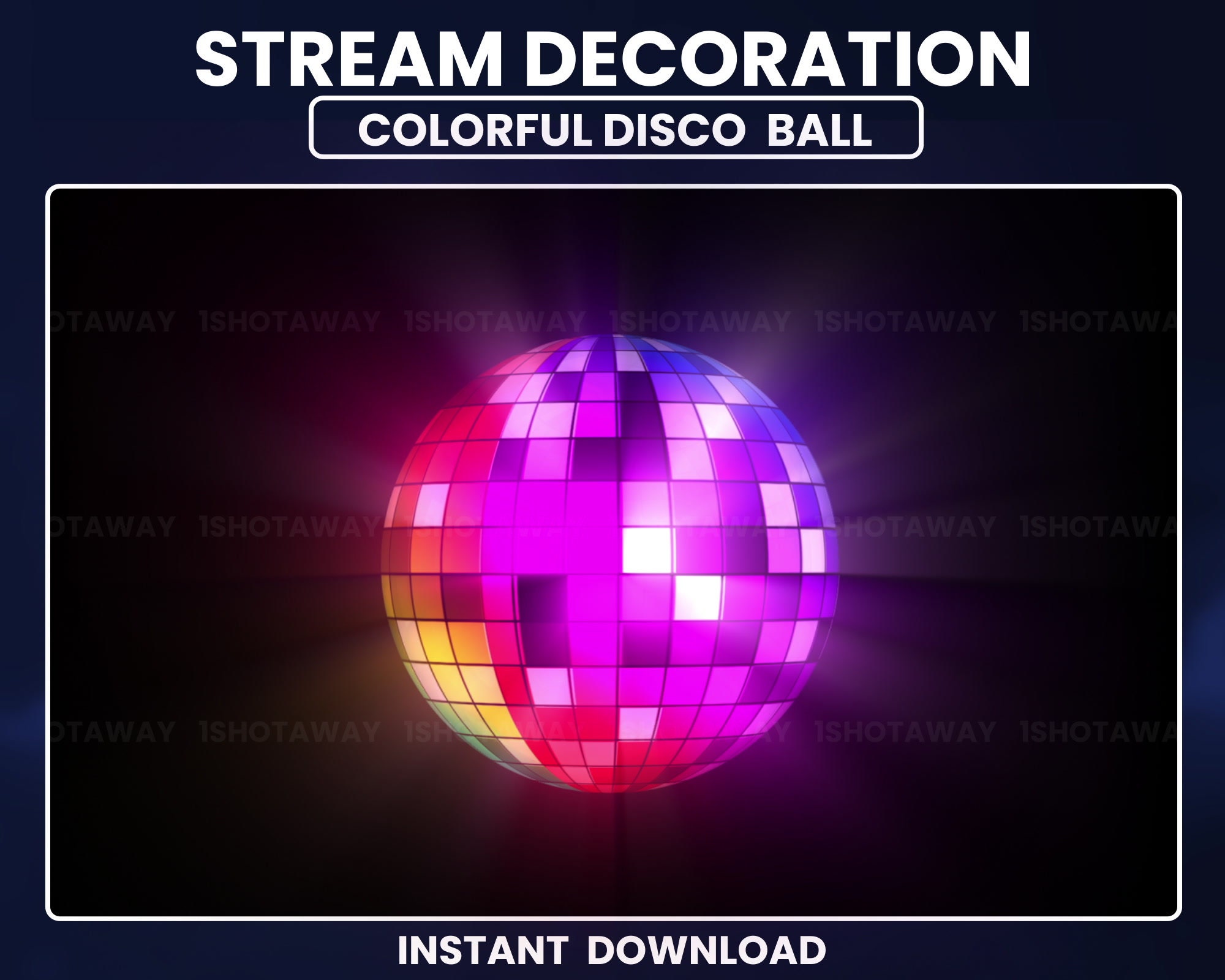 Animated Disco Ball Stream Decoration Dance Party Events - Etsy