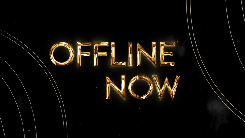 Gold and Black Animated Stream Overlays Clean Aesthetic - Etsy