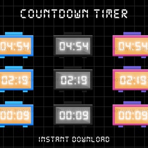 Stream Countdown Timer, Timer for Twitch and Kick, Digital Clock ...