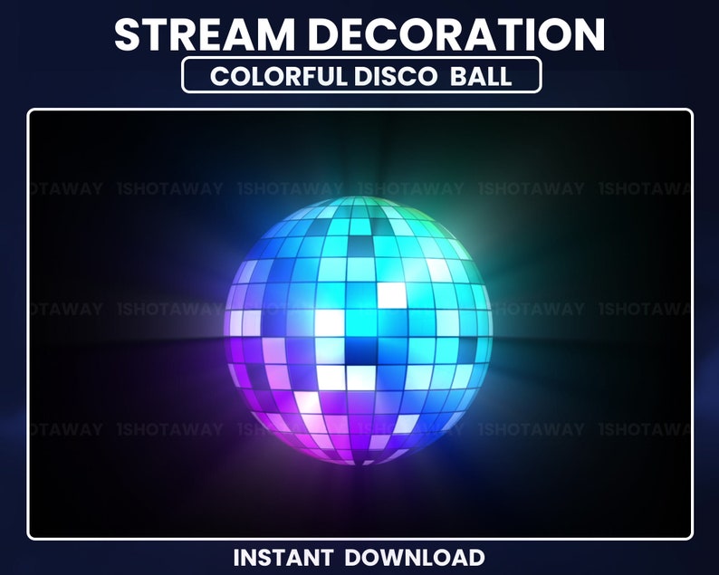 Animated Disco Ball Stream Decoration Dance Party Events - Etsy