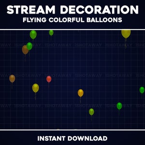 Animated Balloons Stream Decoration, Happy Birthday Party, Celebrate ...