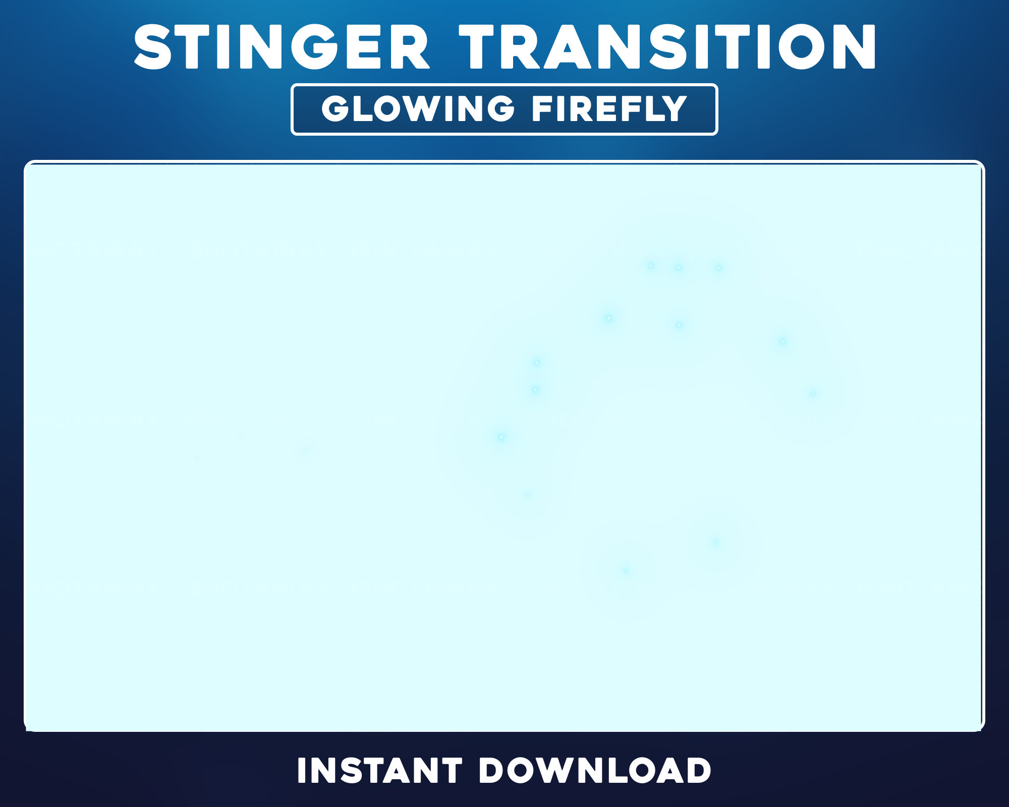 Twitch Stinger Transition, Glowing Firefly Transition, Animated Stream ...