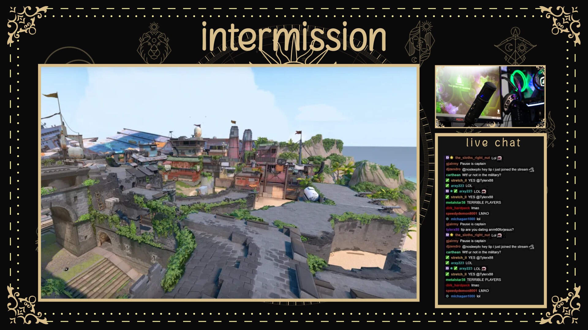 Twitch Animated Overlay Astrology Theme, Moon Stream Overlays ...