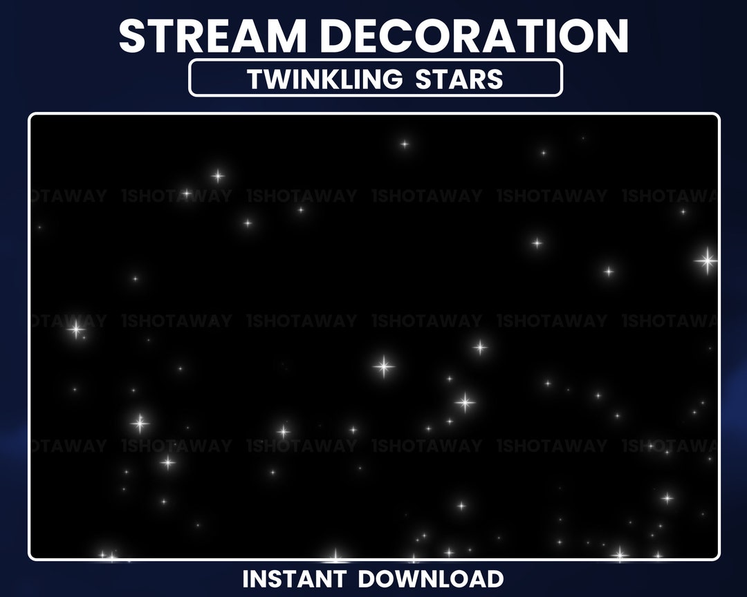 Animated Twinkling Stars Stream Decoration | Glowing White Sparkles ...