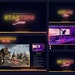 Stream Overlays Animated Neon Yellow Orange Twitch Pack, Clean ...