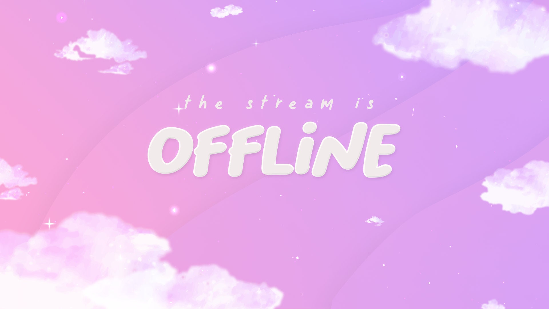 Clouds Animated Stream Overlay Package for Twitch Cute Pink - Etsy