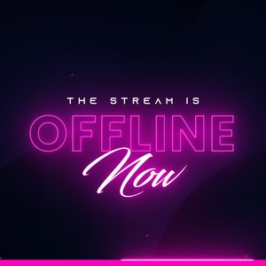 Stream Overlays Animated Neon Pink Twitch Pack, Clean Minimalistic ...