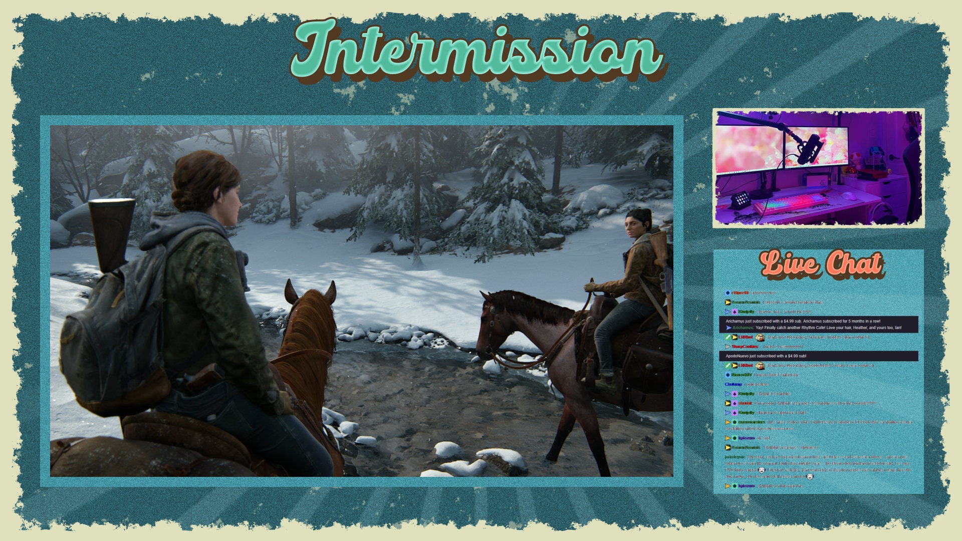Retro Vintage Animated Stream Overlay Retro Twitch Overlay - Etsy