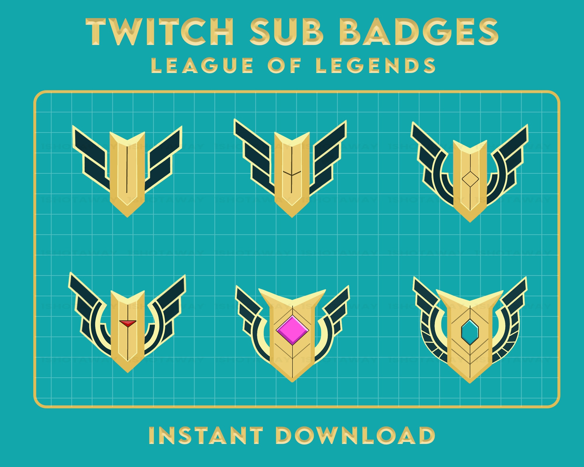 Twitch Sub Badges League of Legends, League of Legends Badges, League ...