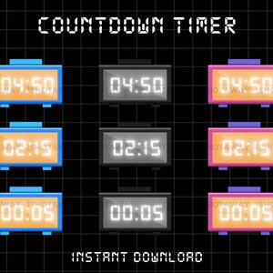 Stream Countdown Timer, Timer for Twitch and Kick, Digital Clock ...