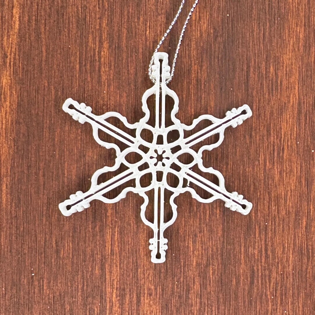 Mini Double Bass Snowflake Ornament: Orchestra Ornaments, Gifts for ...