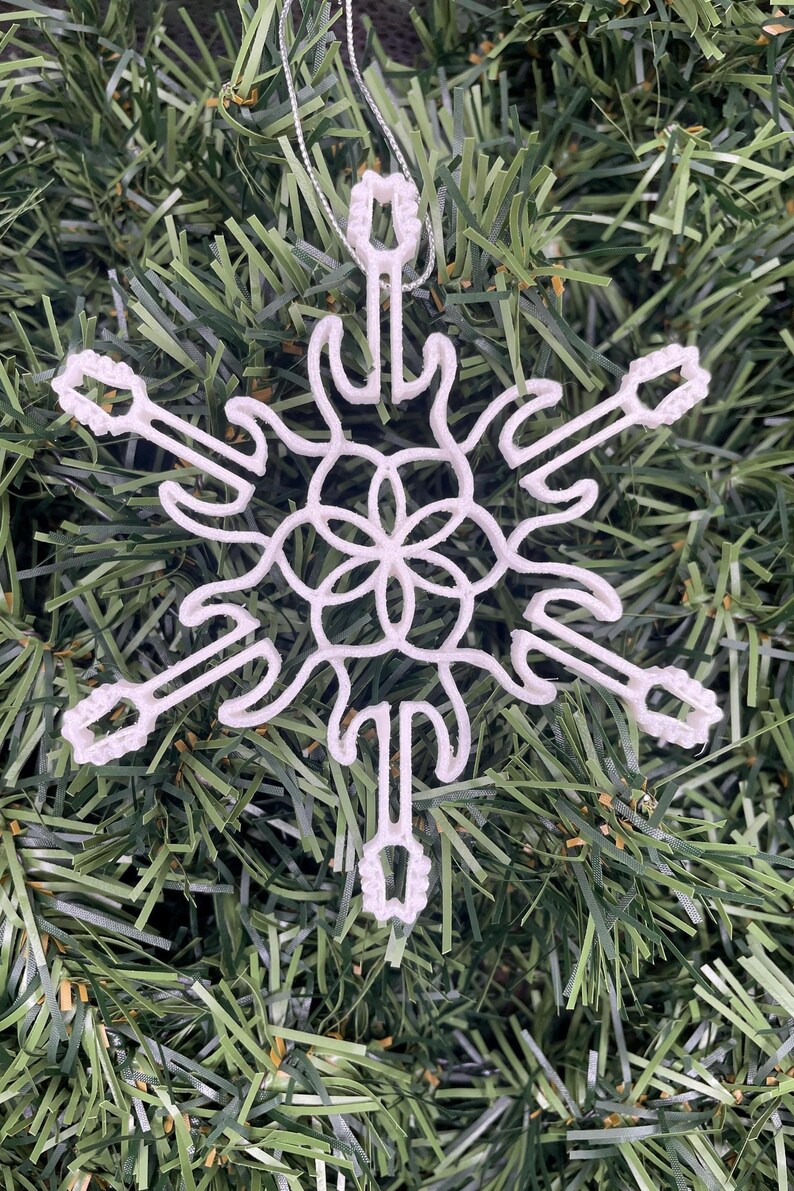 Glow-in-the-dark Electric Guitar Snowflake Ornament, Gifts for ...