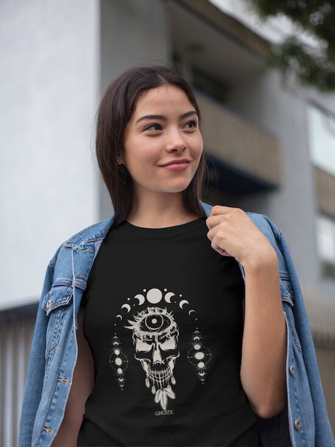 Third Eye Skull Moons of Man Gnostic T Shirt - Etsy