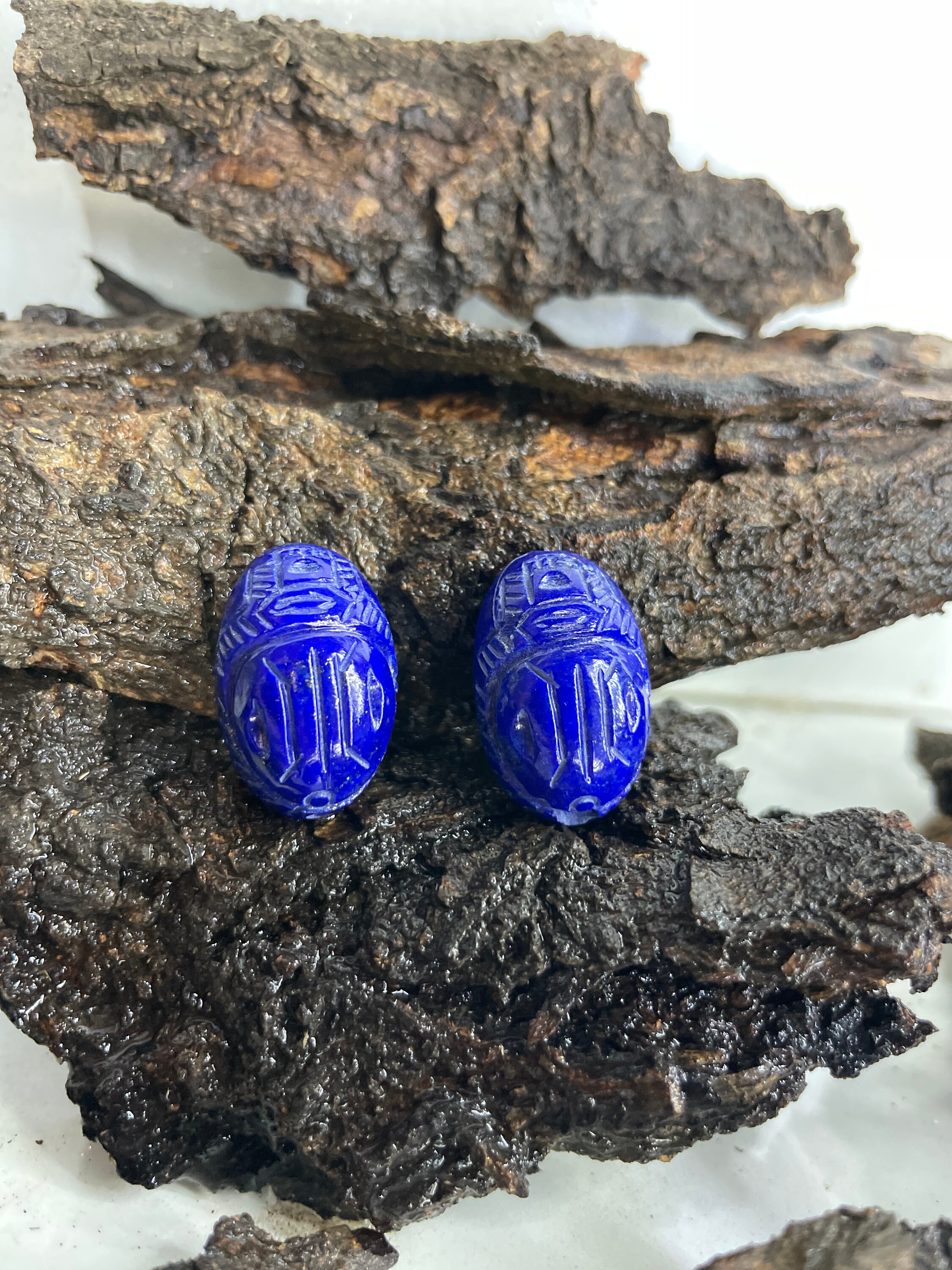 Lapis Lazuli Scarab Pendant, Scarab Beads Lapis Lazuli Scarab beetle ...