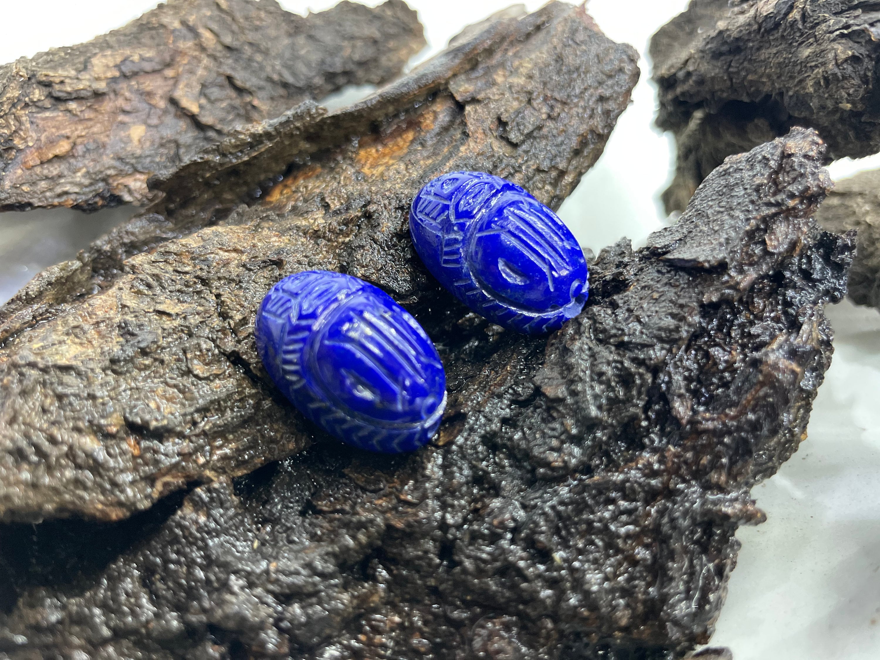 Lapis Lazuli Scarab Pendant, Scarab Beads Lapis Lazuli Scarab beetle ...