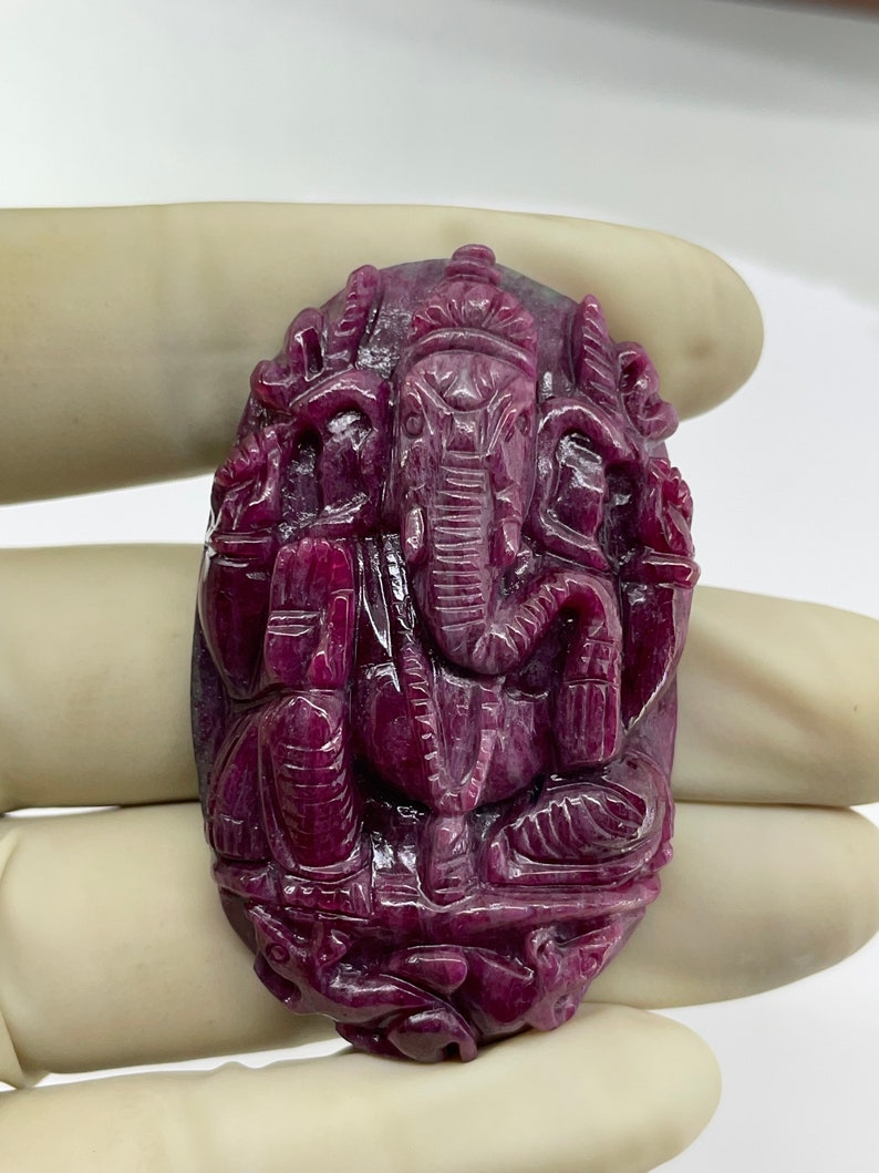 Ruby Ganesh Pendant, Lord Ganesh Pendant,spiritual Ganeshji, Handmade ...