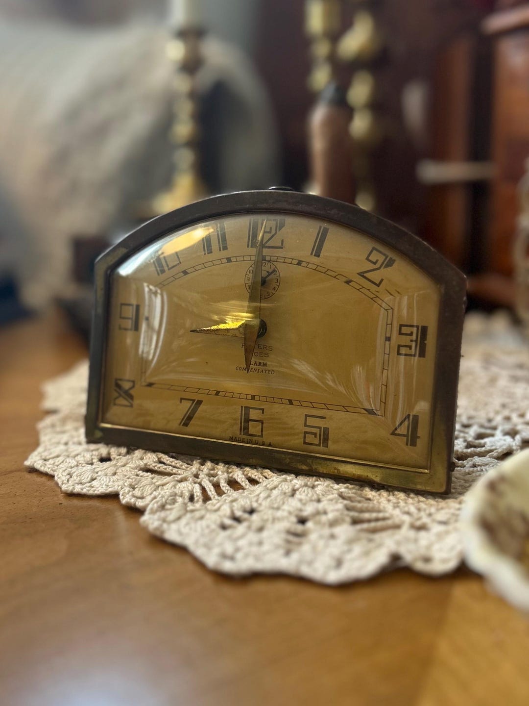 Vintage Peters Shoes Alarm Clock – Mid-century Desk Clock – Collectible ...