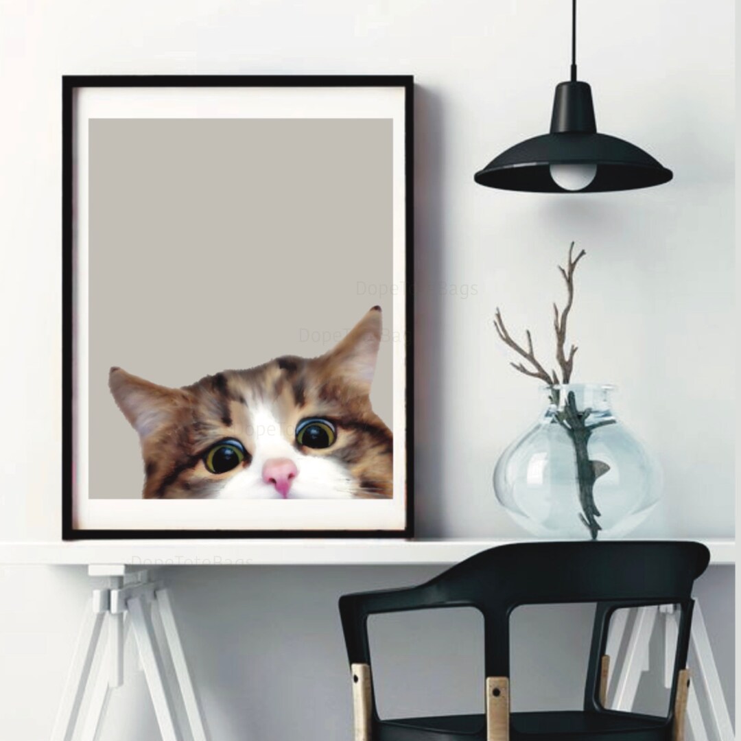 Cat Poster, Cat Illustration, Cat Digital Drawing, Pet Portrait ...