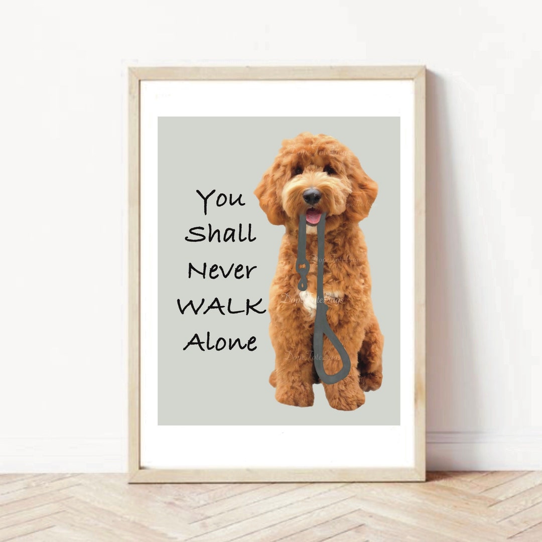 Goldendoodle Poster, Dog Illustration, Dog Drawing, Pet Portrait ...