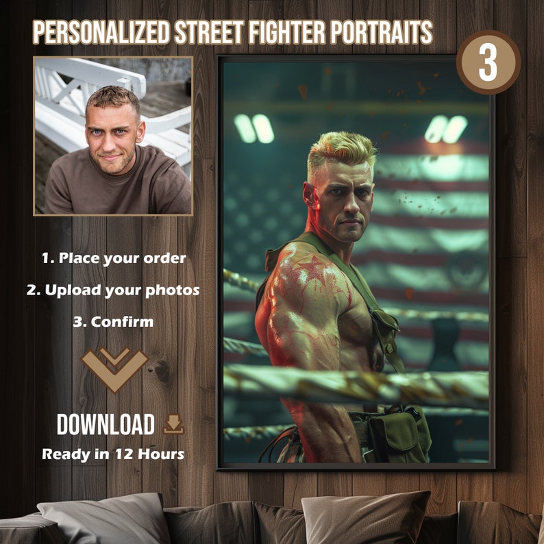 Custom Realistic Street Fighter Style Portrait From Photo Street ...