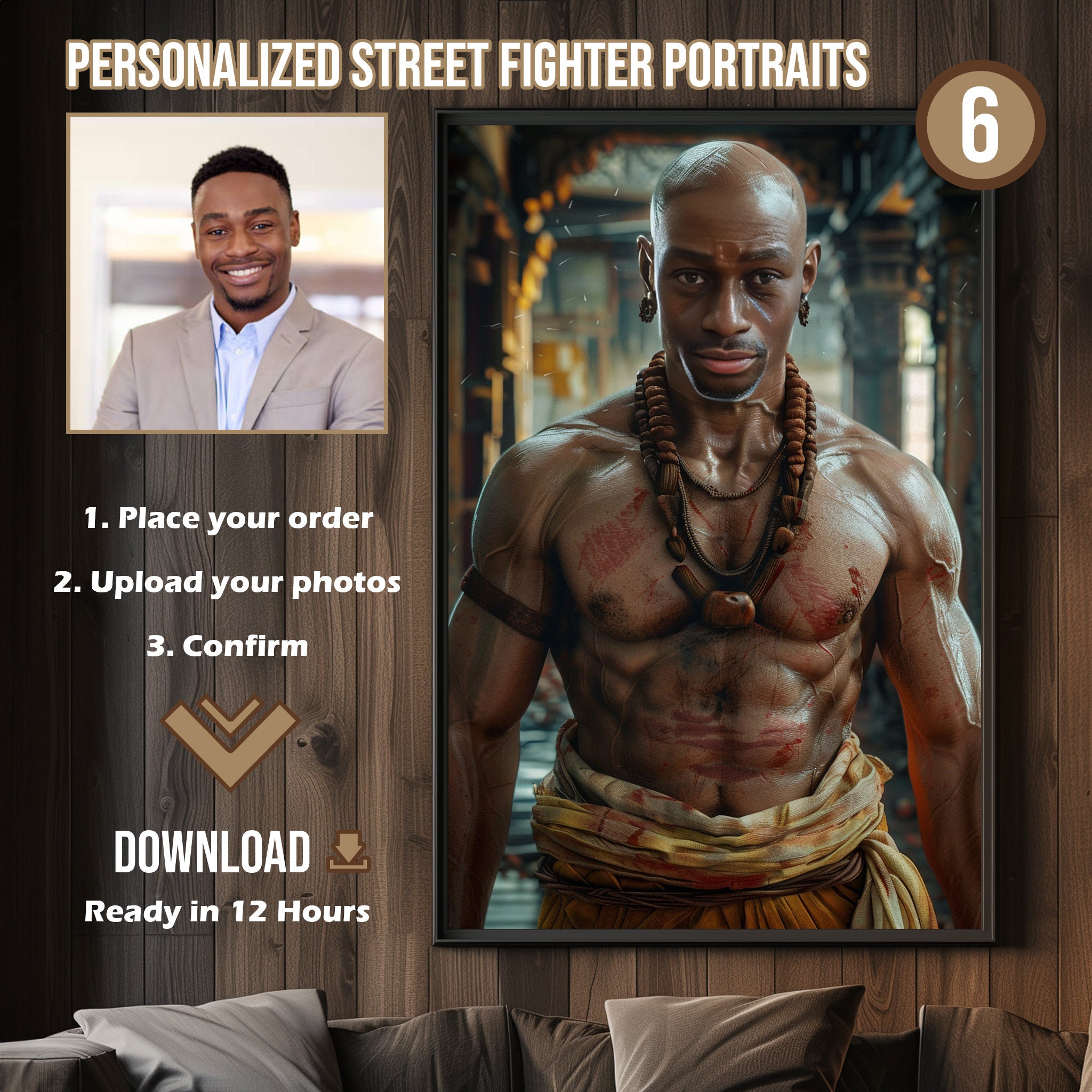 Custom Realistic Street Fighter Style Portrait From Photo Street ...