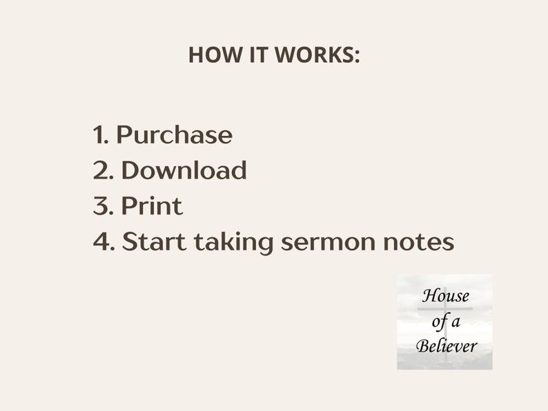 Sermon Notes Printable | Bible Study Notes | A4, A5 & Letter Size ...