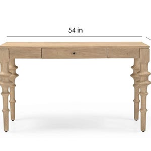 Alberto Handmade Curved Shaped Legs Office Desk Table - Etsy