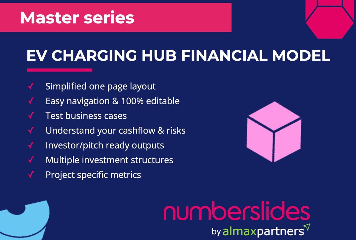 EV Charging Hub Financial Model Template - One Page Model - Etsy